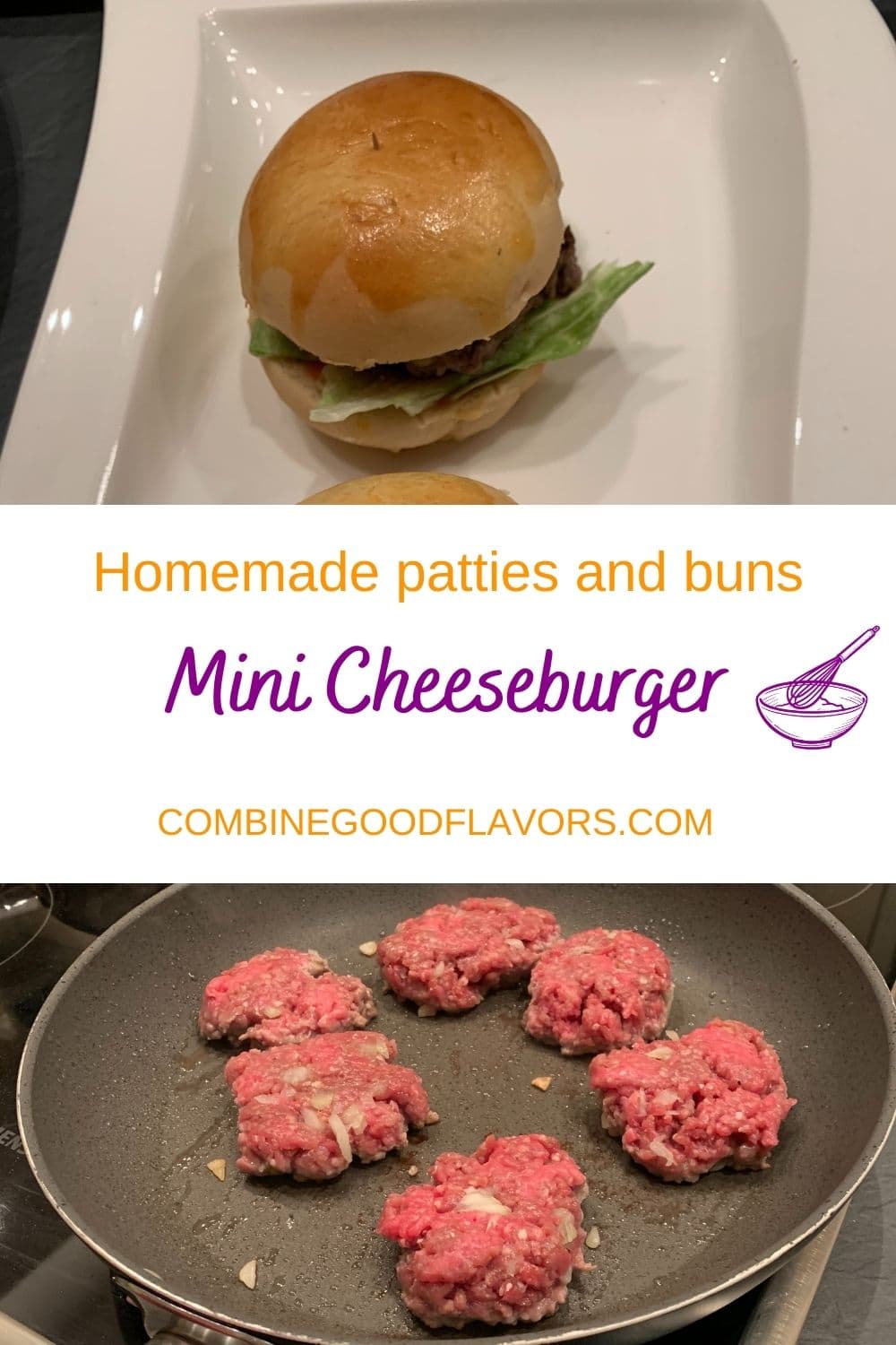 Delicious homemade mini cheeseburger Recipe