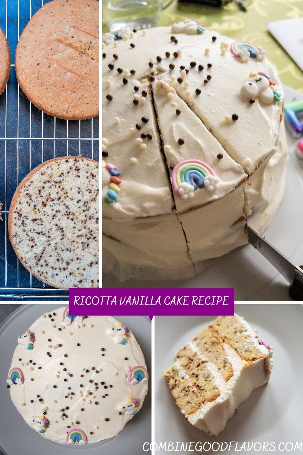 How to Make a Ricotta Vanilla Cream Cake