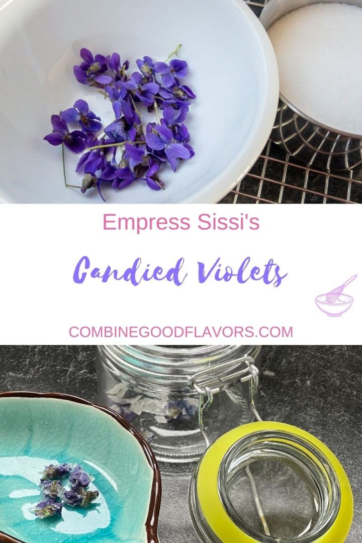How to make Candied Violets - combinegoodflavors.com