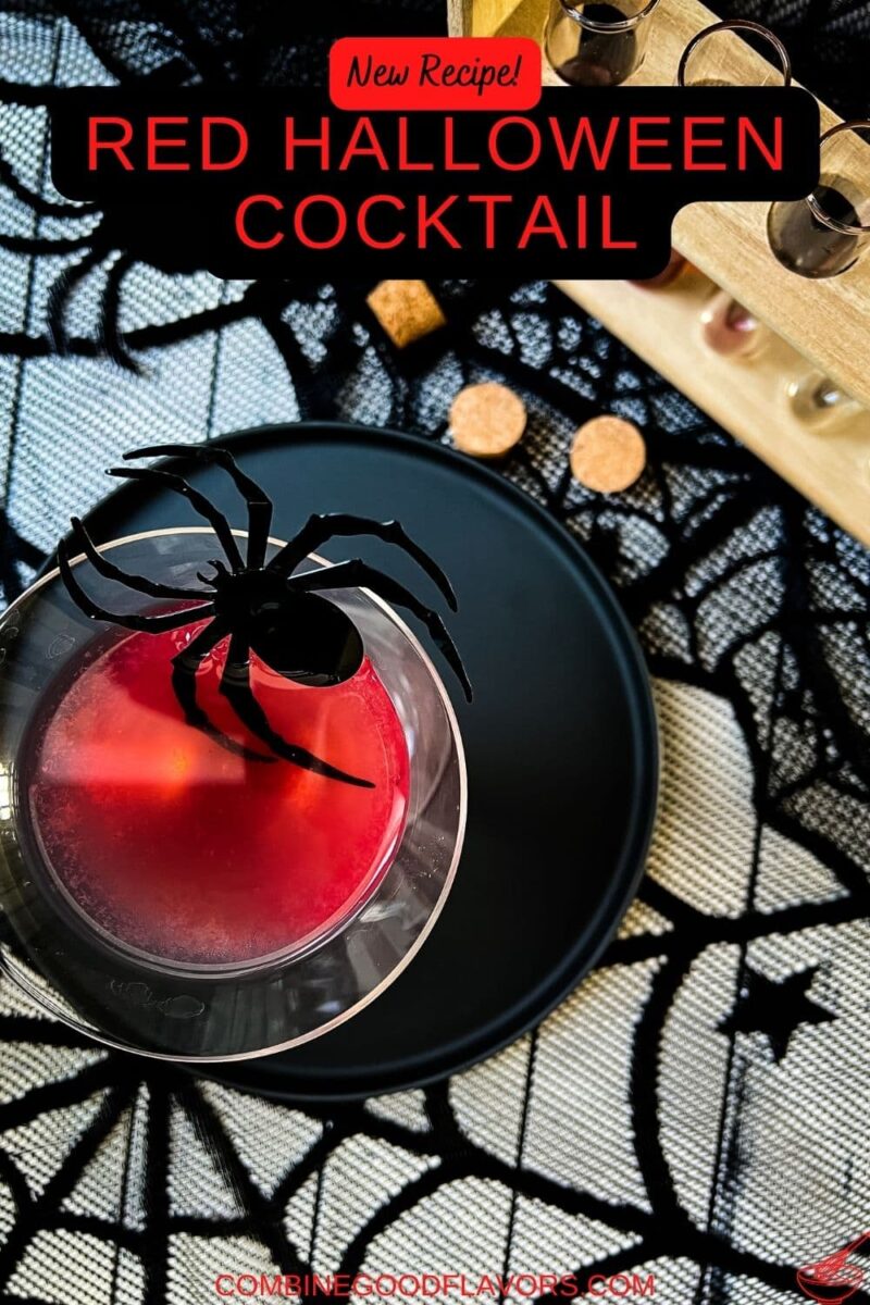Red Halloween Cocktail - combinegoodflavors.com