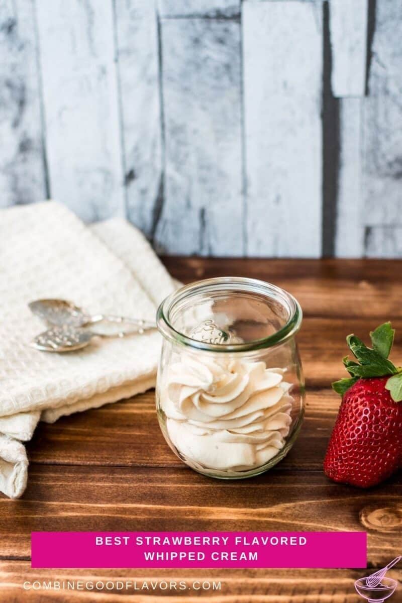 Strawberry Flavored Whipped Cream