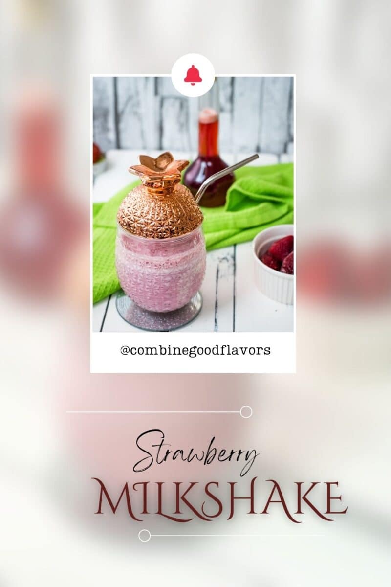 Easy Homemade Strawberry Milkshake with Ice Cream