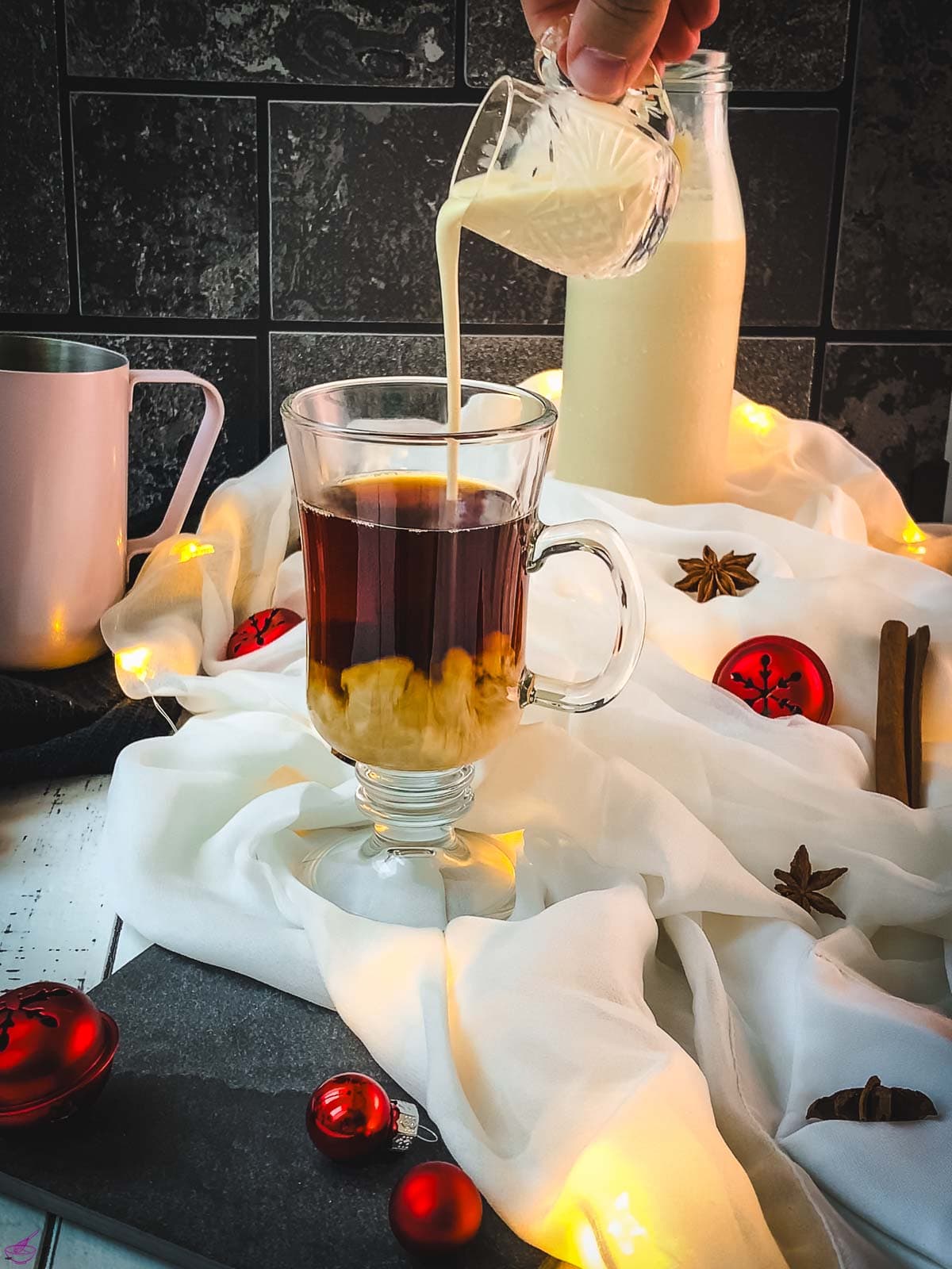 Christmas Coffee with Homemade Christmas Creamer