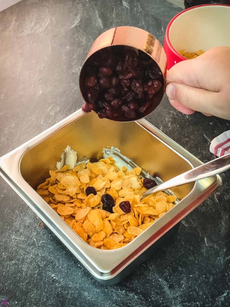White Chocolate Cranberry Cornflake Cookies