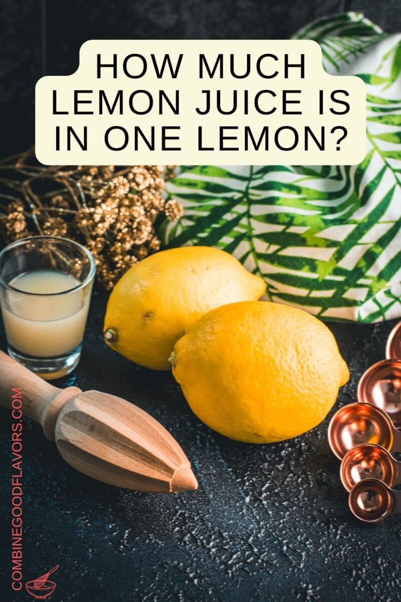 How much Lemon Juice is in One Lemon