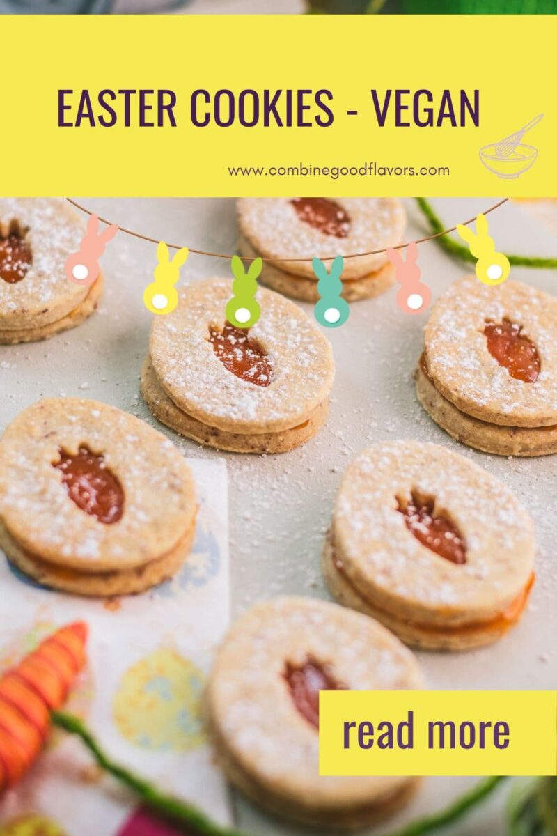 Vegan Easter Cookies with Apricot Jam