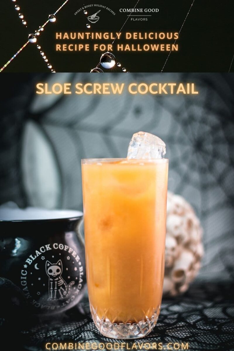Sloe Screw: A Spooky and Simple Halloween Cocktail