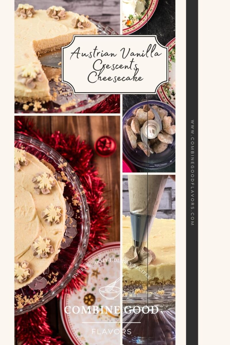 No bake Vanilla Crescents Cheesecake
