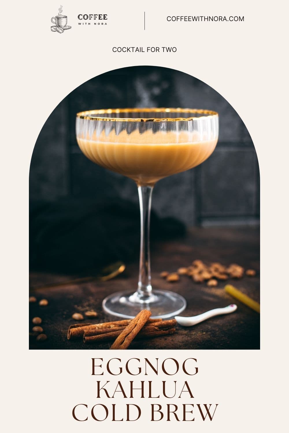 Eggnog and Kahlúa Cocktail for Two