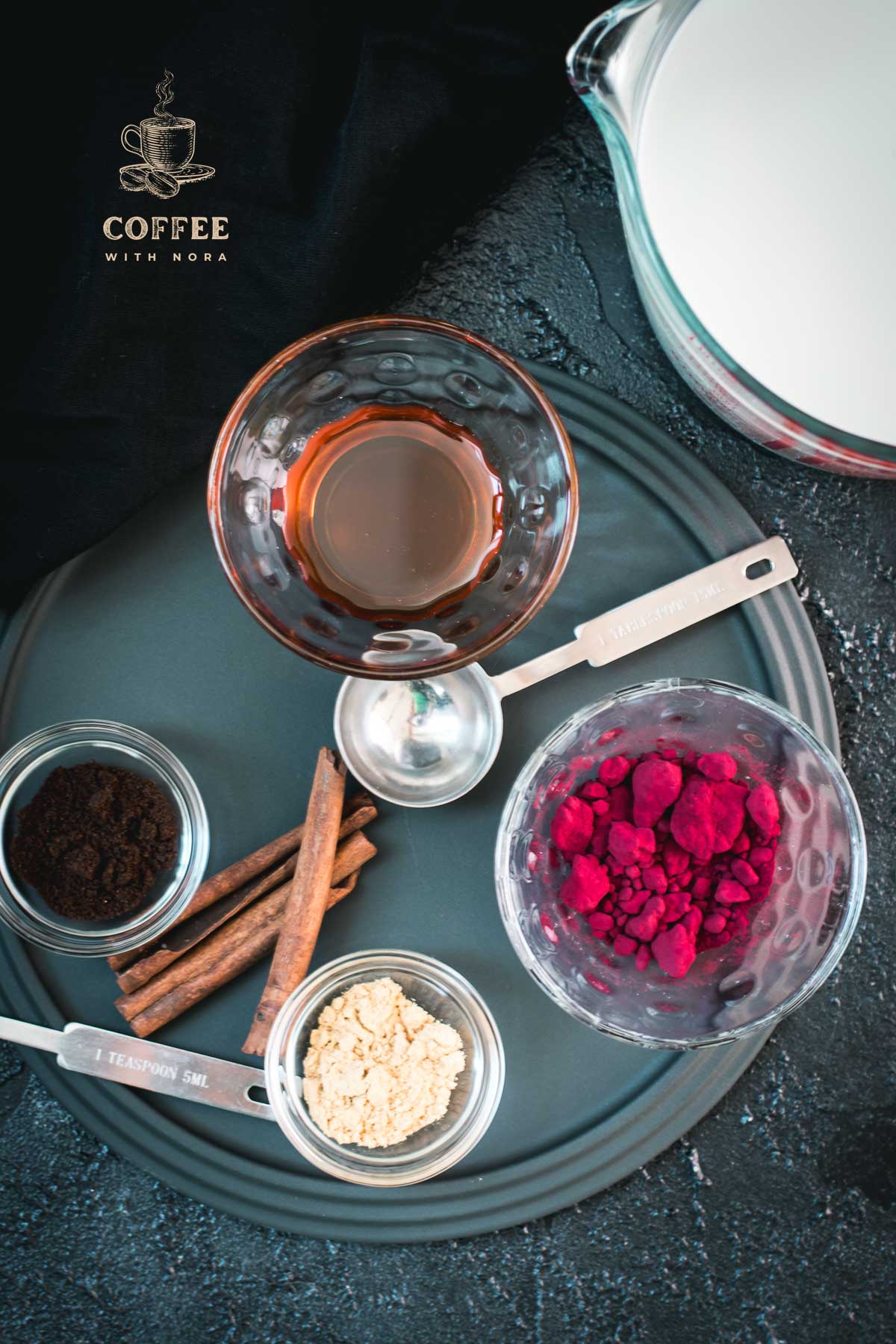 Pink Milk made with Beetroot Powder