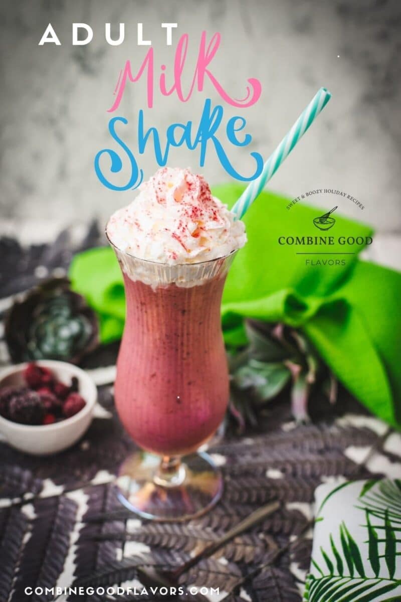 Frozen Berry Milkshake for Grown-Ups