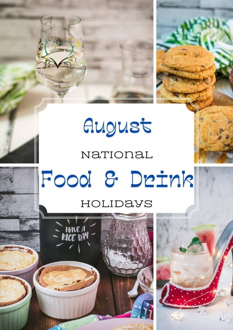 National Food Holidays - August